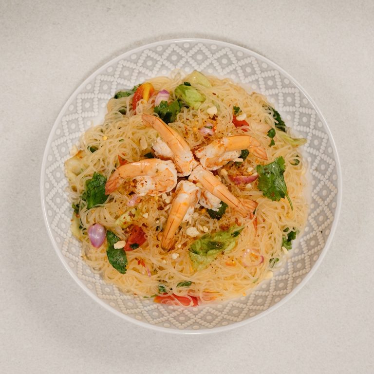 Spicy Shrimp Salad Bee Hoon | Mi Urai